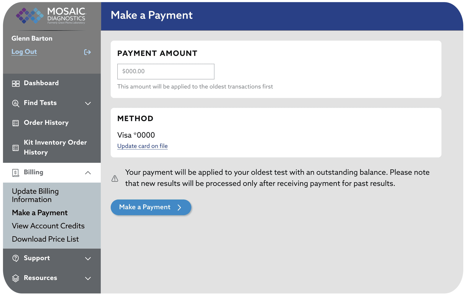 We're committed to enhancing MosaicDX, see latest lab portal updates here